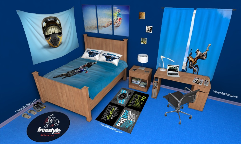 Motocross Bedroom Decor Ideas - How to Decorate - VisionBedding