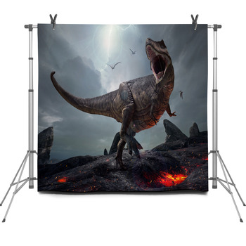 Dinosaur Photo Backdrops | Available in Very Large Custom Sizes
