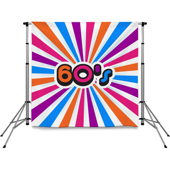 1960s Photographer Backdrops | Available in Very Large Custom Sizes