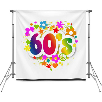 1960s Photographer Backdrops | Available in Very Large Custom Sizes