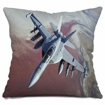 Jet fighter Throw Pillows, & Shams