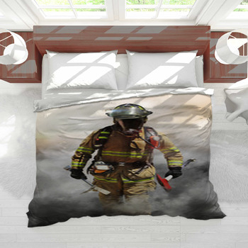 Firefighter Comforters, Duvets, Sheets & Sets | Personalized