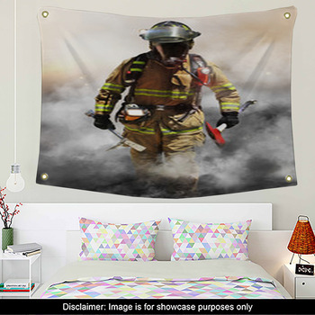 Firefighter Wall Decor in Canvas, Murals, Tapestries, Posters & More