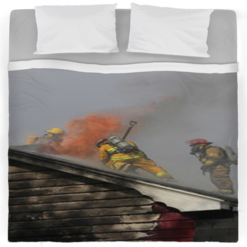 Firefighter Comforters, Duvets, Sheets & Sets | Personalized