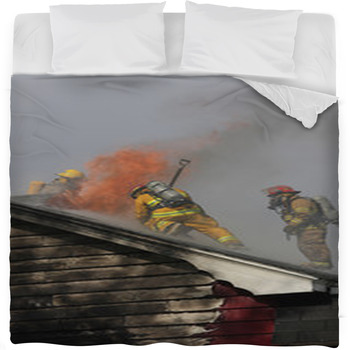 Firefighter Comforters, Duvets, Sheets & Sets | Personalized