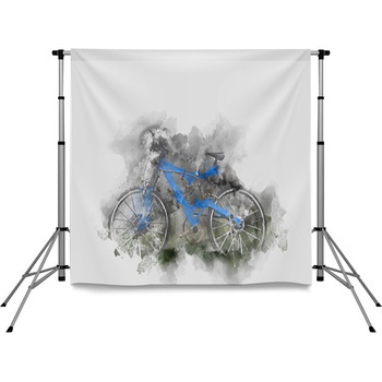 Bicycle Photographer Backdrops | Available in nearly ANY Custom Sizes