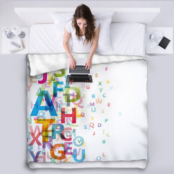 Alphabet Comforters, Duvets, Sheets & Sets | Personalized