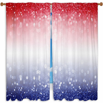 Red white and blue Window Curtains & Drapes | Block Out | Custom Sizes