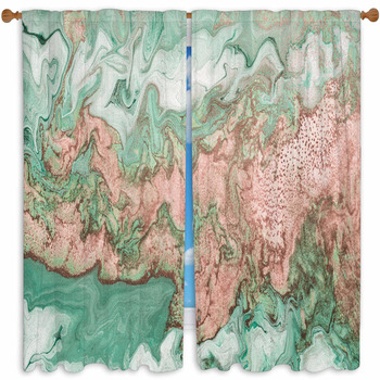 Pink and green Drapes & Window Treatments | Block Out | Custom Sizes