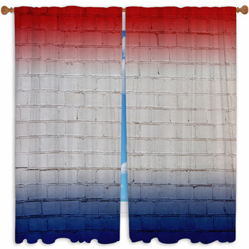 Red white and blue Window Curtains & Drapes | Block Out | Custom Sizes