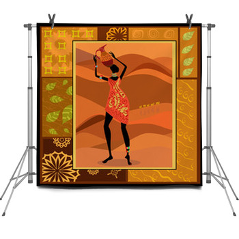 African Custom Backdrops | Available in Super Large Custom Sizes