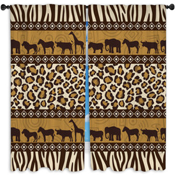 African Curtains & Drapes | Block Out | Custom Sizes