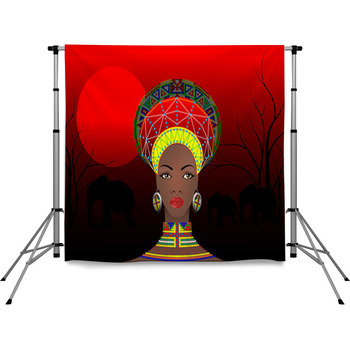 African Custom Backdrops | Available in Super Large Custom Sizes