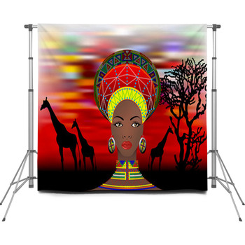 African Custom Backdrops | Available in Super Large Custom Sizes