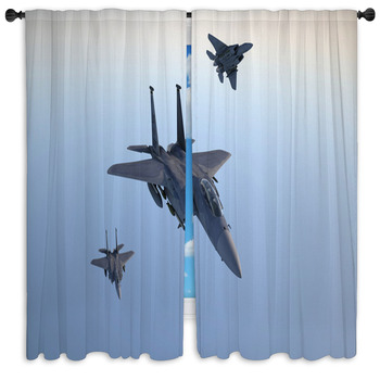 Jet fighter Drapes & Window Treatments | Black Out | Custom Sizes