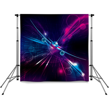 Airplane Photographer Backdrops | Available in nearly ANY Custom Sizes