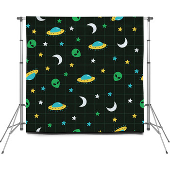 Alien Custom Backdrops | Available in Super Large Custom Sizes