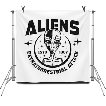 Alien Custom Backdrops | Available in Super Large Custom Sizes