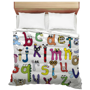 Alphabet Comforters, Duvets, Sheets & Sets | Personalized
