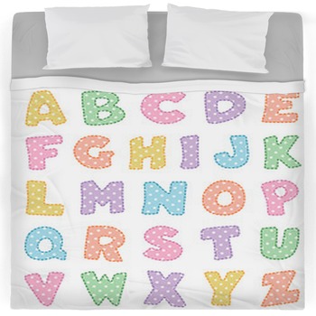 Alphabet Comforters, Duvets, Sheets & Sets | Personalized
