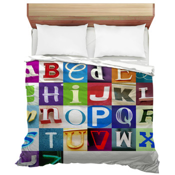 Alphabet Bedding | Comforters, Duvet Covers, Sheets & Bed Sets ...