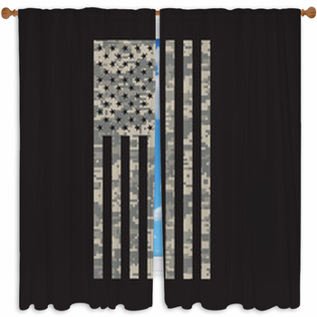 American flag Curtains & Drapes | Black Out | Custom Sizes