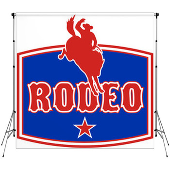Rodeo Photographer Backdrops | Available in Very Large Custom Sizes