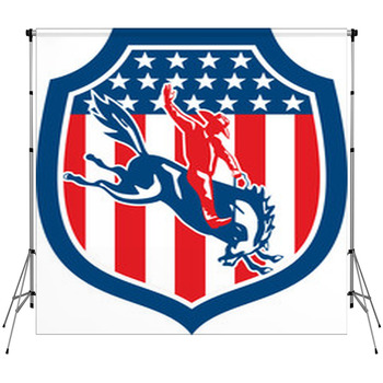 Rodeo Photographer Backdrops | Available in Very Large Custom Sizes