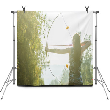 Archery Photographer Backdrops | Available in Very Large Custom Sizes