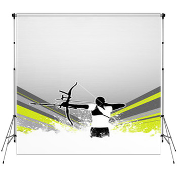 Archery Photographer Backdrops | Available in Very Large Custom Sizes