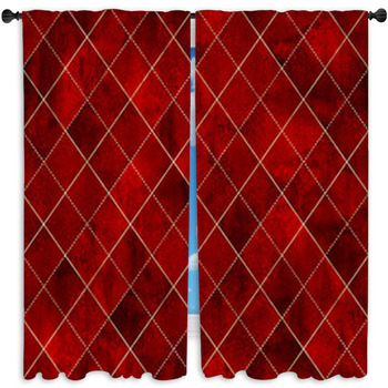 Argyle Drapes & Window Treatments | Black Out | Custom Sizes