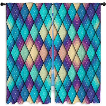 Argyle Drapes & Window Treatments | Black Out | Custom Sizes