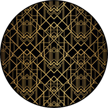 Black and gold Area Rugs & Floor Mats