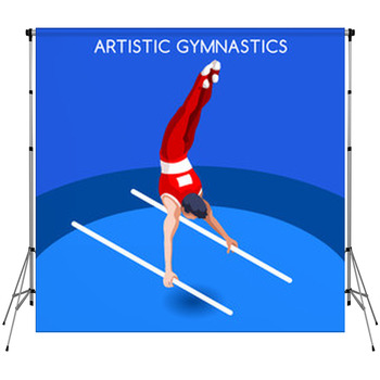 Gymnastics Photographer Backdrops | Available in nearly ANY Custom Sizes