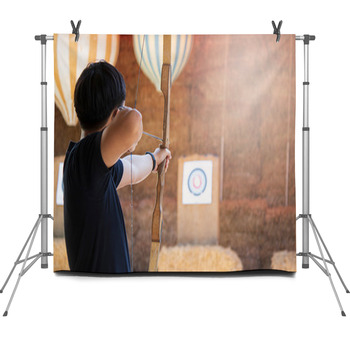 Archery Photographer Backdrops | Available in Very Large Custom Sizes