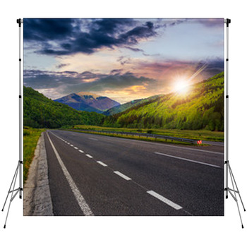 Highway Custom Backdrops | Available in Ultra Large Custom Sizes
