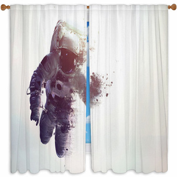 Astronaut Curtains & Drapes | Black Out | Custom Sizes