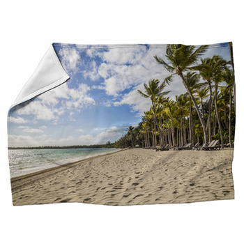 Palm tree Fleece Blanket Throws | Free Personalization