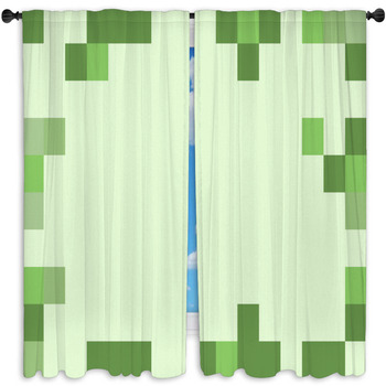 Minecraft Curtains & Drapes | Black Out | Custom Sizes