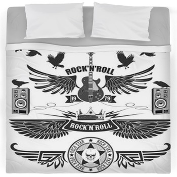 Rock n roll Comforters, Duvets, Sheets & Sets | Custom