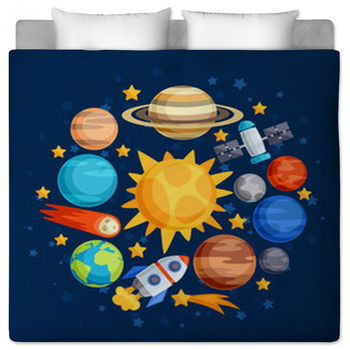 Solar system Comforters, Duvets, Sheets & Sets | Personalized