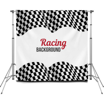 Race car Custom Backdrops | Available in Ultra Large Custom Sizes