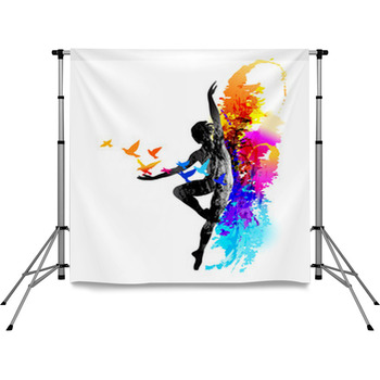 Dancer Photo Backdrops | Available in Ultra Large Custom Sizes