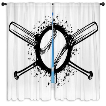 Baseball Drapes & Window Treatments | Black Out | Custom Sizes
