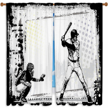 Baseball Drapes & Window Treatments | Black Out | Custom Sizes