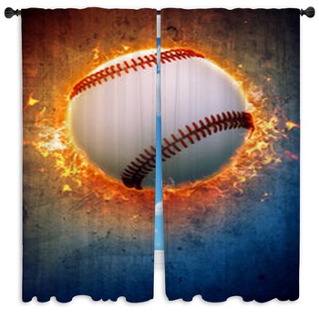 Baseball Drapes & Window Treatments | Black Out | Custom Sizes