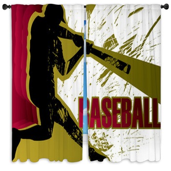Baseball Drapes & Window Treatments | Black Out | Custom Sizes