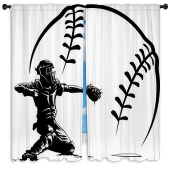 Baseball Drapes & Window Treatments | Black Out | Custom Sizes