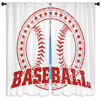 Baseball Drapes & Window Treatments | Black Out | Custom Sizes