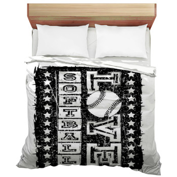 Softball Comforters, Duvets, Sheets & Sets | Custom